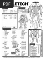 BattleTech Record Sheets: Clan Elemental Battle Armor (Space) | PDF | Battle Tech