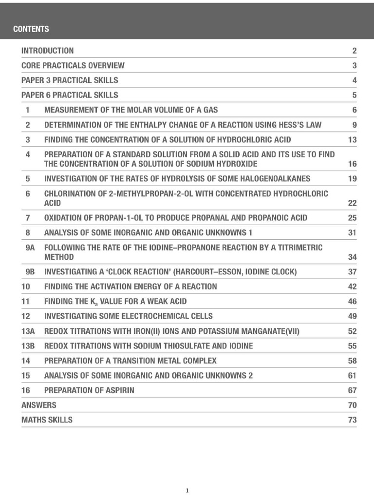 Pract Req Chem 2629 | PDF