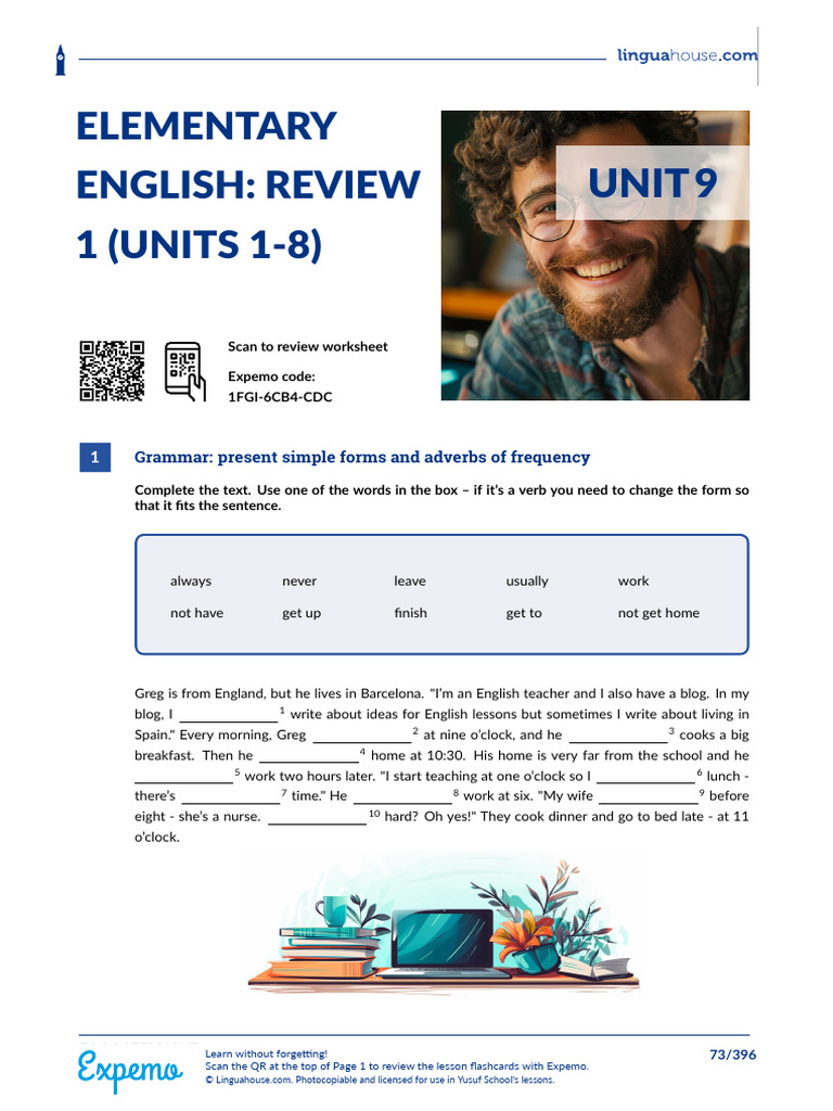 Elementary English Review: Units 1-8 | PDF | Chess Theory | Chess
