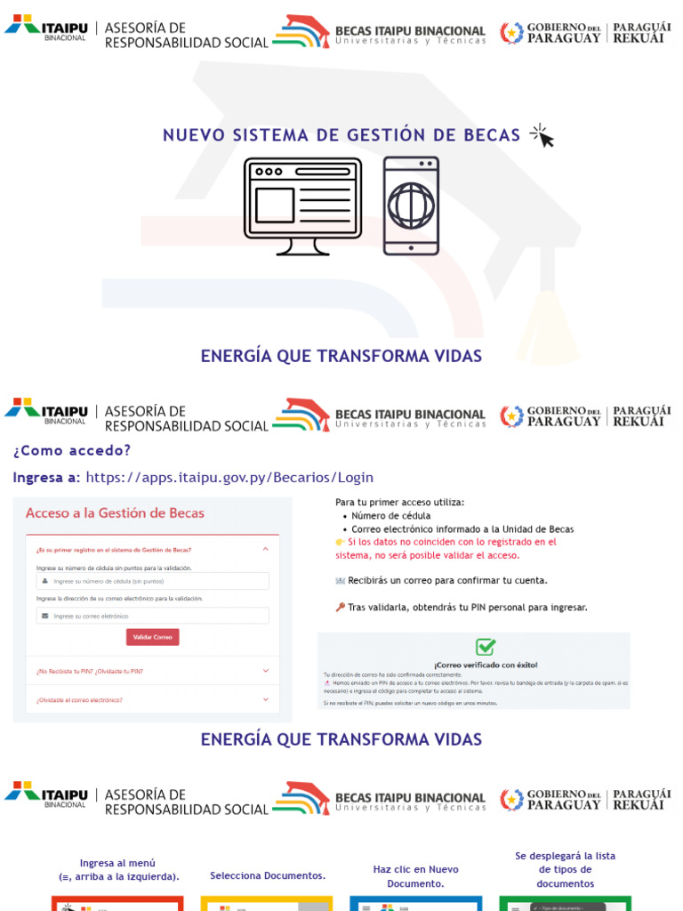 Instructivo - Sistema de Gestión de Becas-1 | PDF | Android (sistema operativo) | Ios