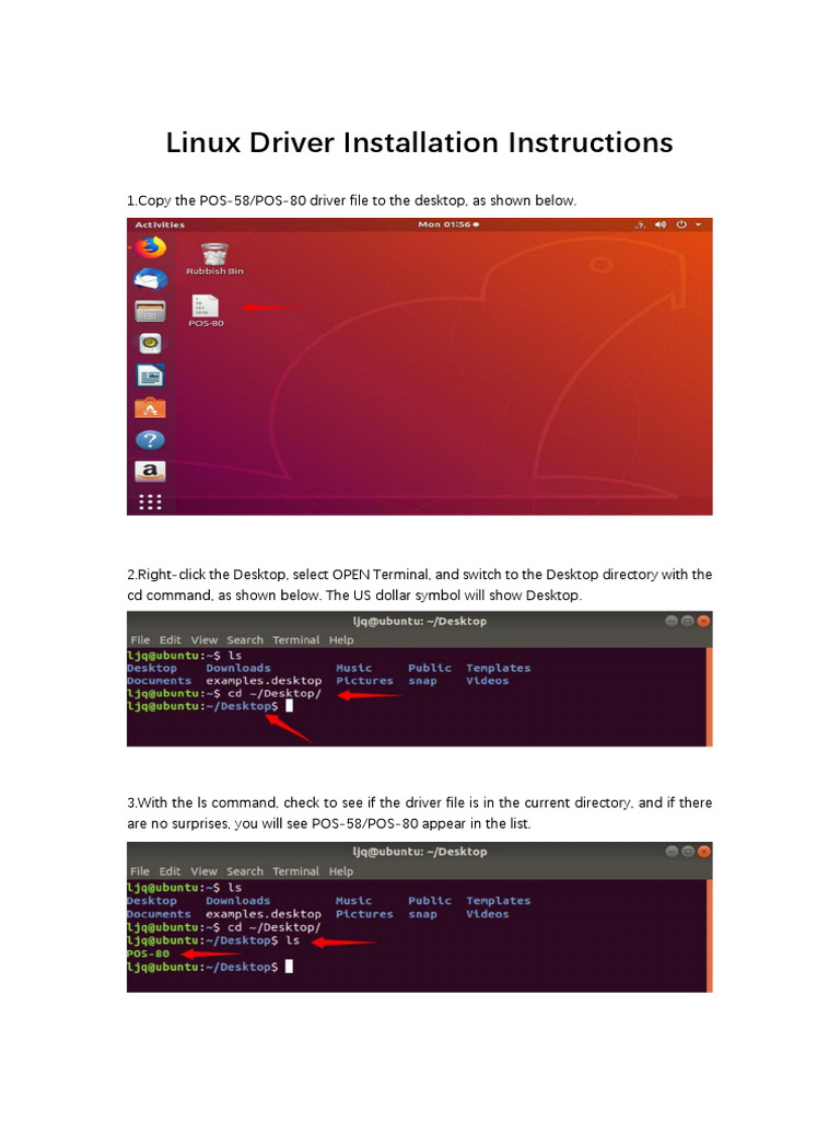 Linux Driver Installation Instructions | PDF