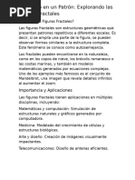 Fractales: Guía Completa y Aplicaciones | PDF | Fractal | Teoría del caos
