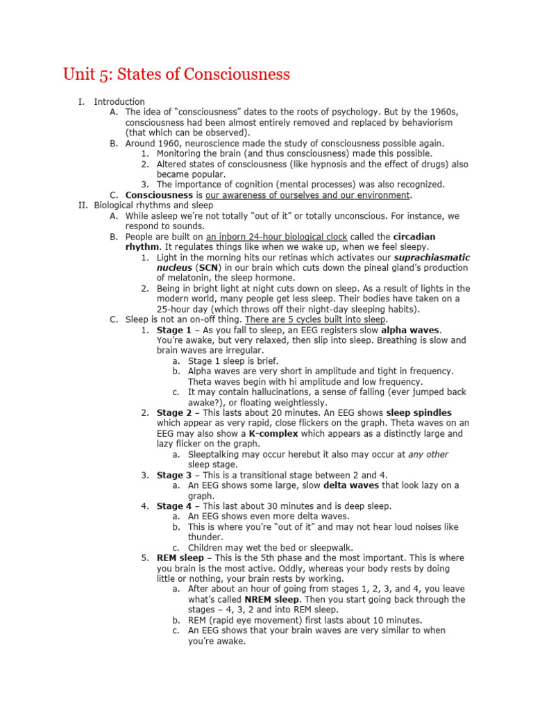 Understanding States of Consciousness | PDF | Sleep | Hypnosis