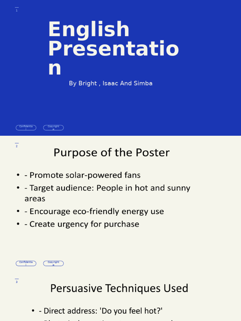 English Presentation | PDF