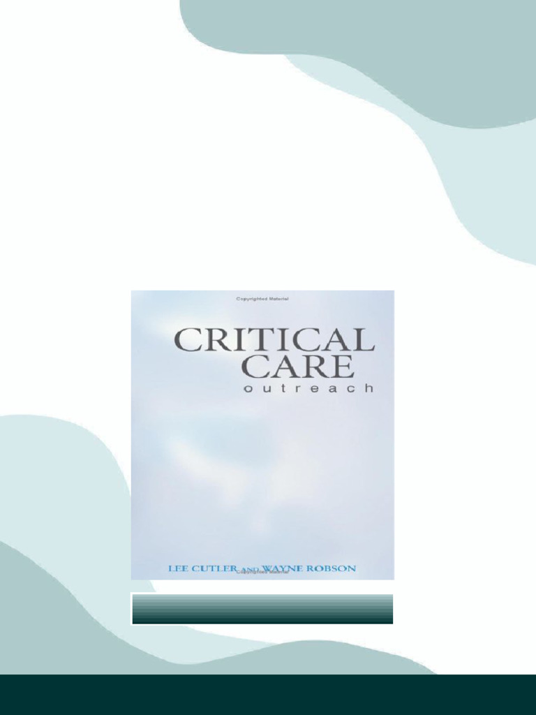 (Ebook) Critical Care Outreach by Lee Cutler, Wayne Robson ISBN ...