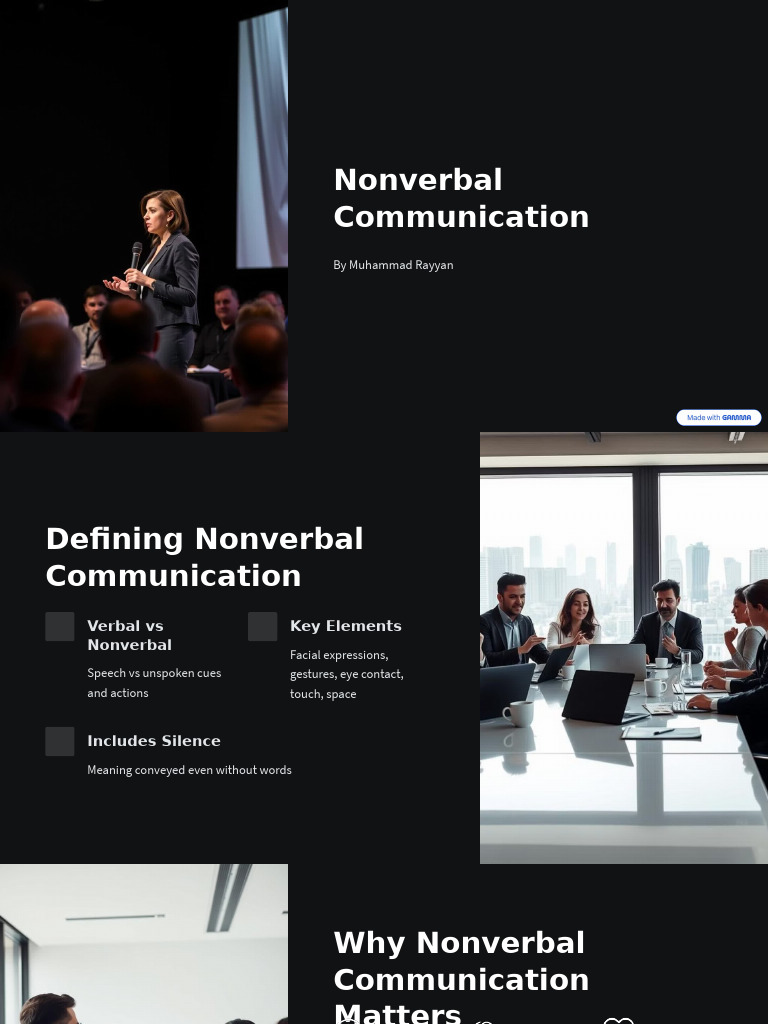 Nonverbal Communication | PDF