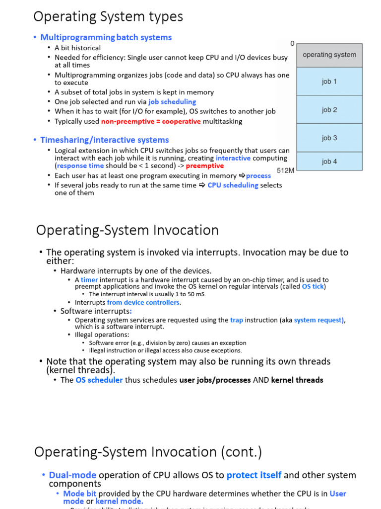 CS3224 Lect 04 20240912 | PDF | Operating System | Kernel (Operating ...