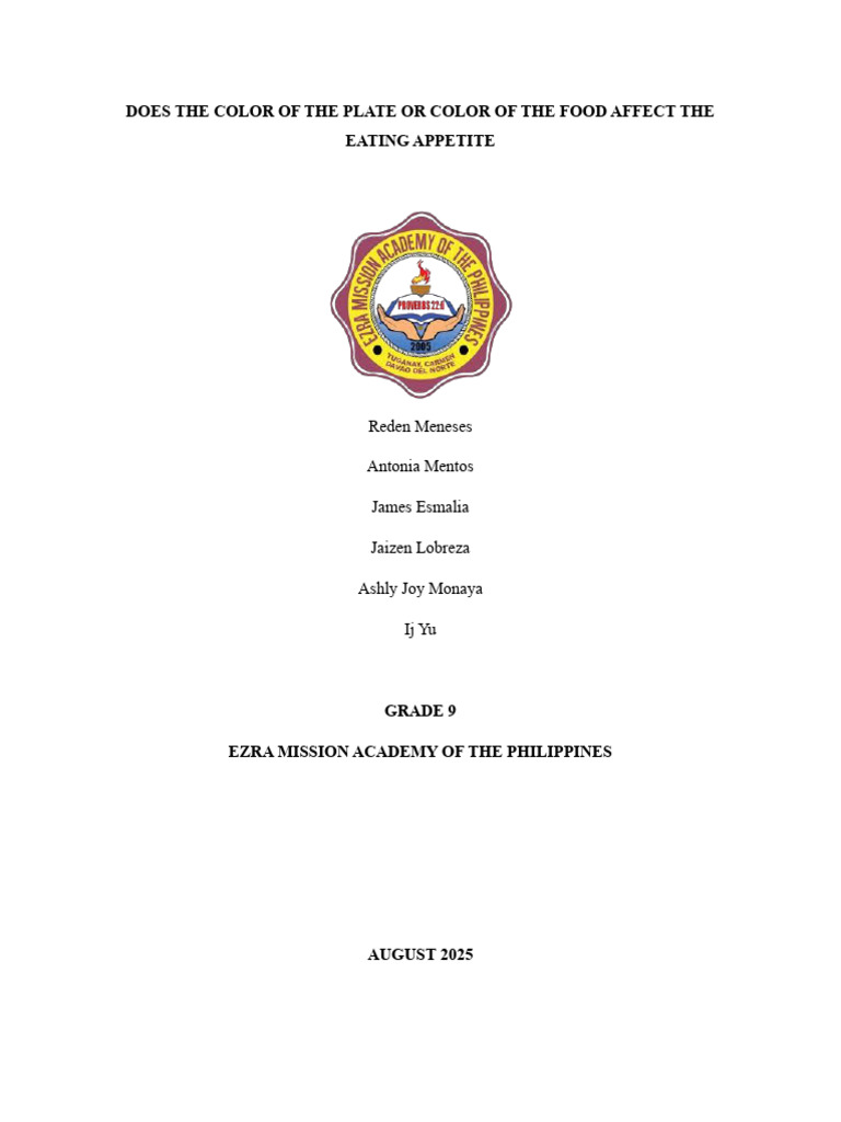 Does The Color of The Plate or Color of The Food Affect The Eating ...