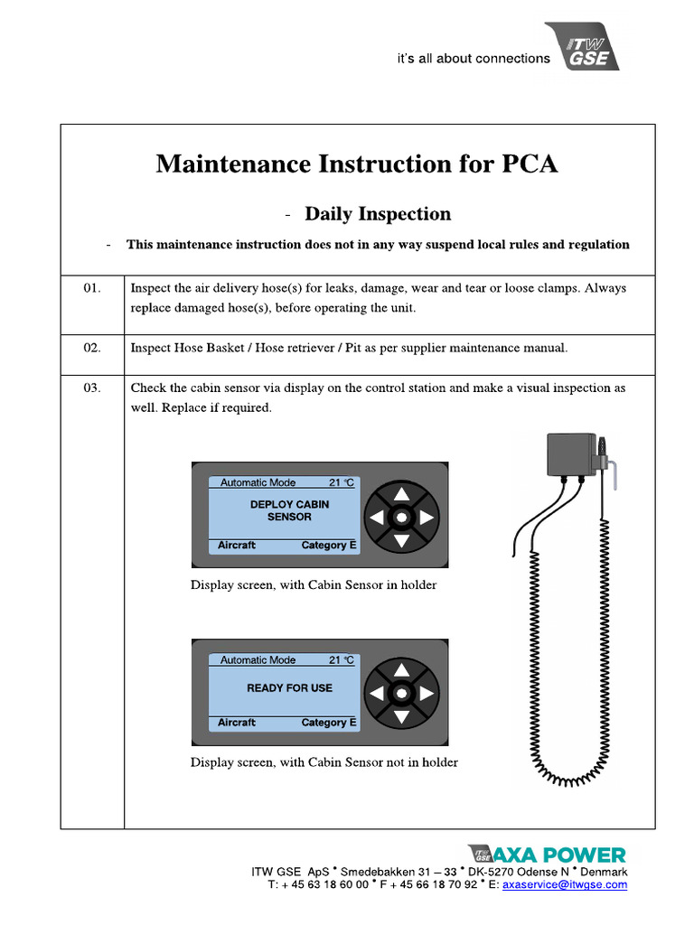 Maintenance Instruction Daily | PDF