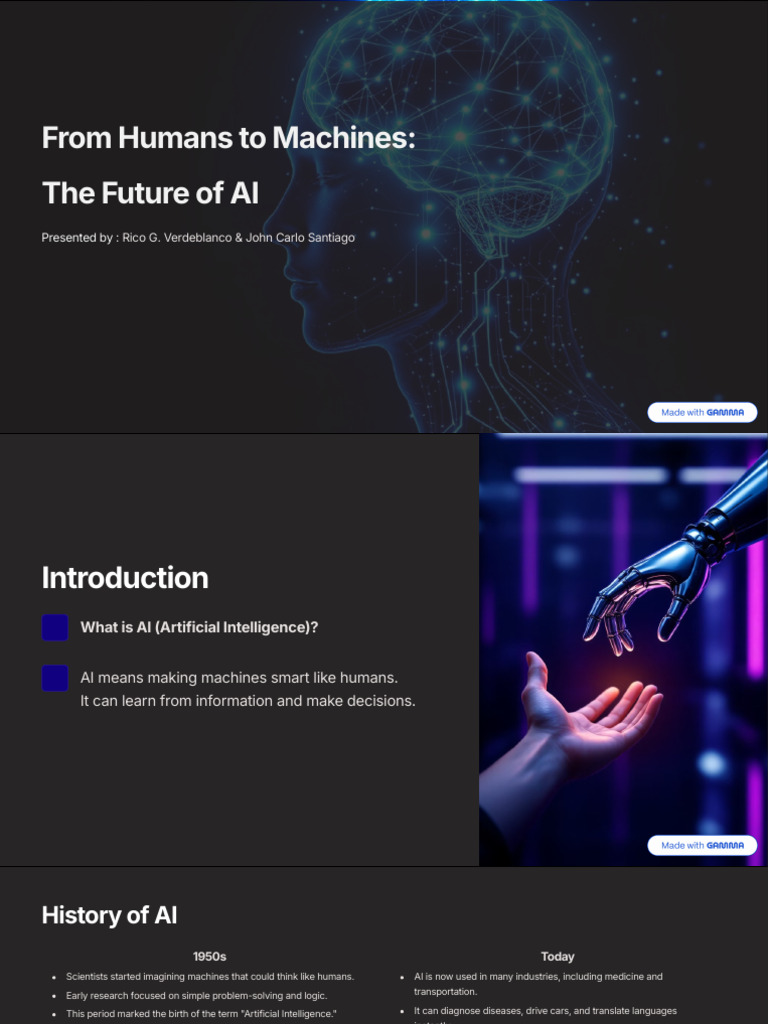 From Humans To Machines | PDF | Artificial Intelligence | Intelligence ...
