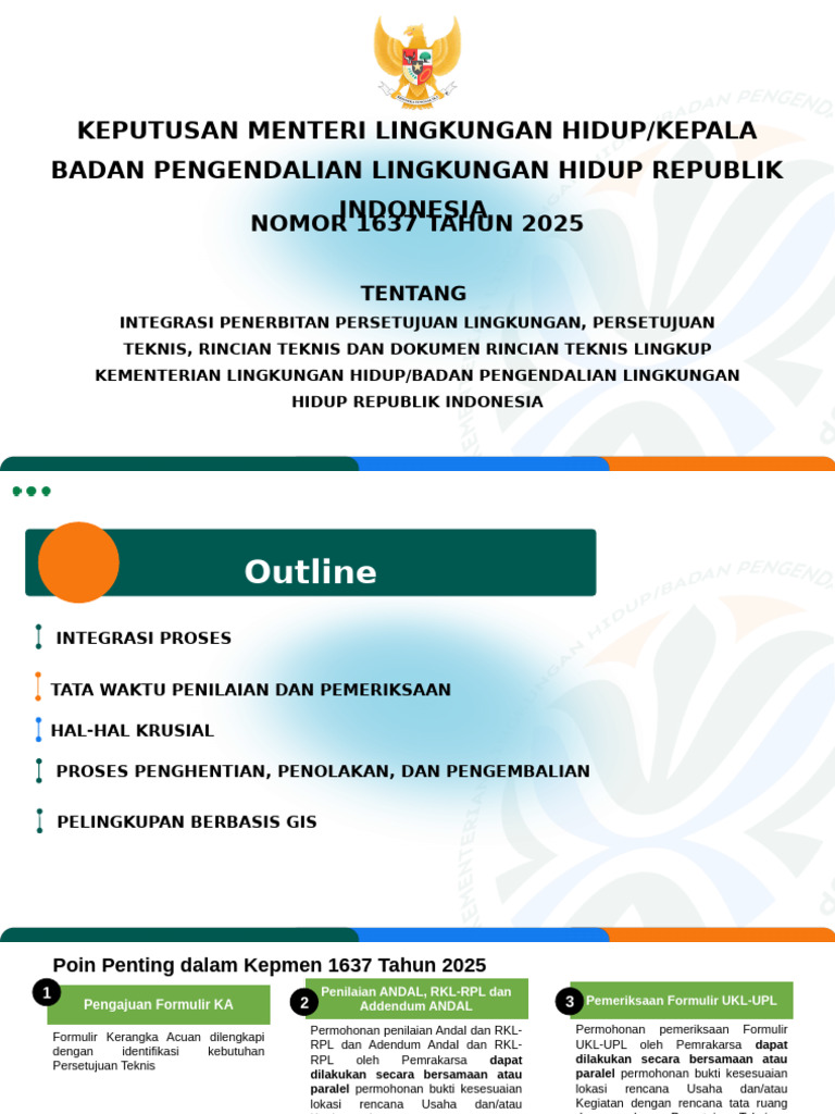 Sosialisasi Kepmen LH NOMOR 1637 TAHUN 2025 | PDF