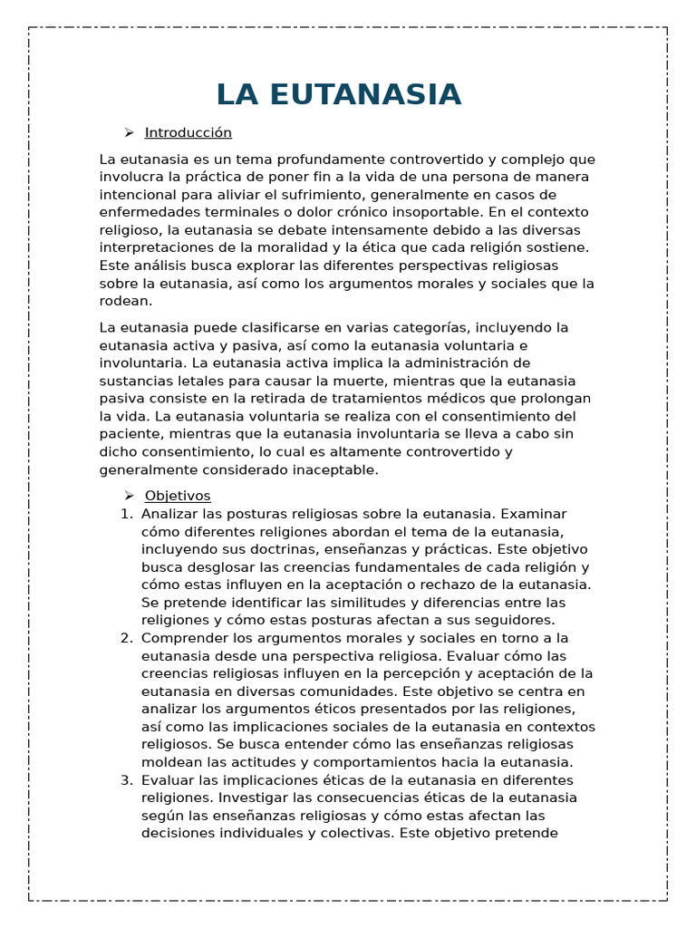 Eutanasia Expo | PDF | Sufrimiento | Reencarnación