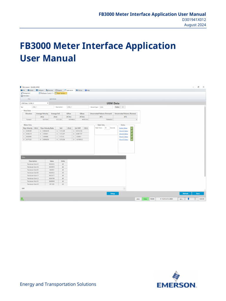 FB3000 Meter Interface Application User Manual - 2024 | PDF ...