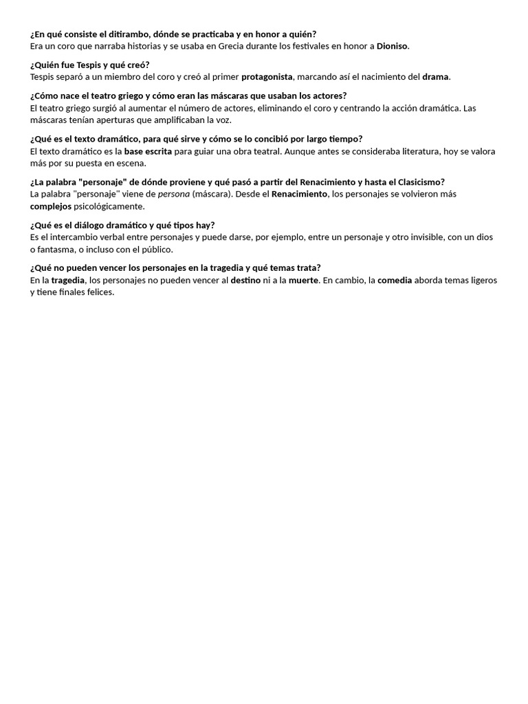 En Que Consiste El Ditirambo | PDF | Eucariotas | Protozoos