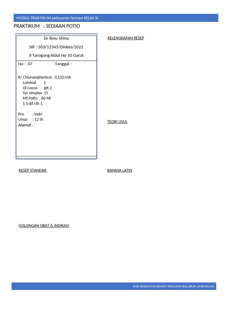 Modul Praktek 7 Potio | PDF