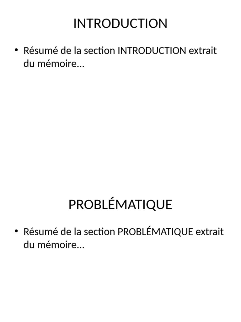 Memoire PowerPoint | PDF