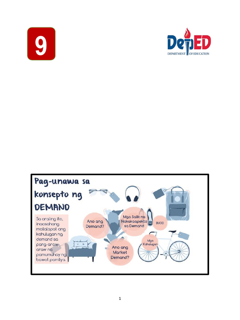 Module 1-A - Ang Konsepto NG Demand | PDF