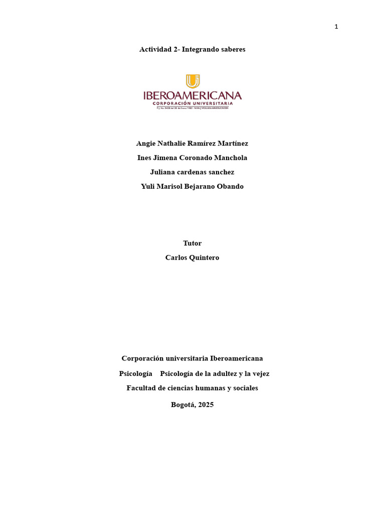 Integrando Saberes. | PDF | Adultos | Las emociones