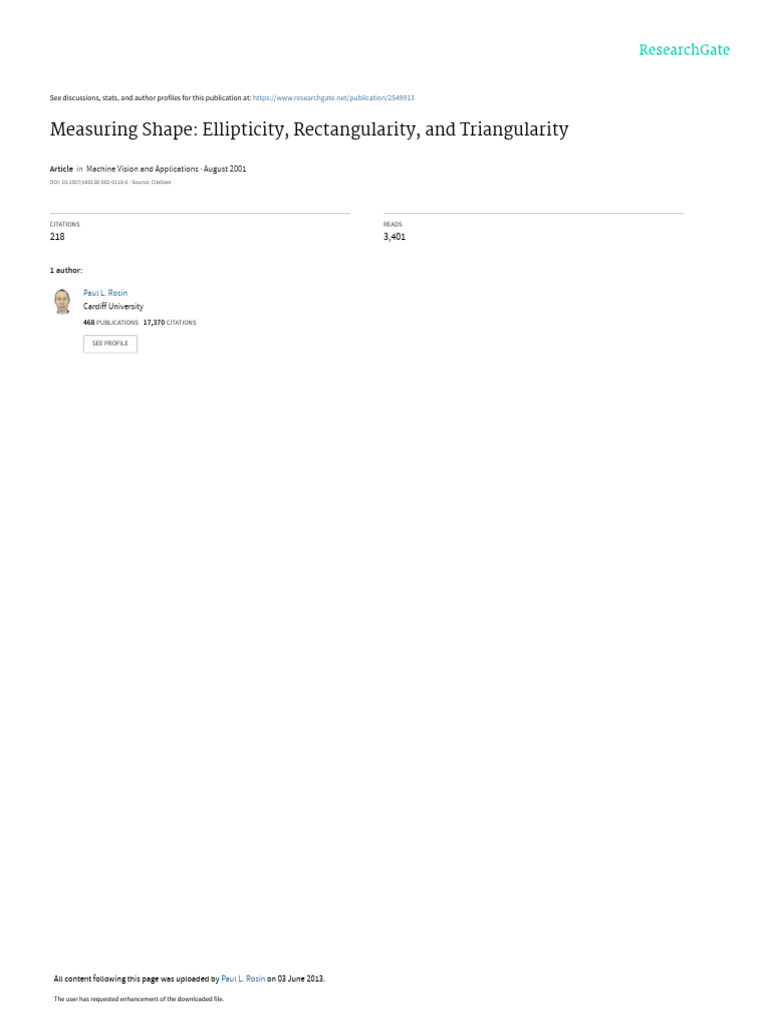 Measuring Shape Ellipticity, Rectangularity, and Triangularity. Machine ...