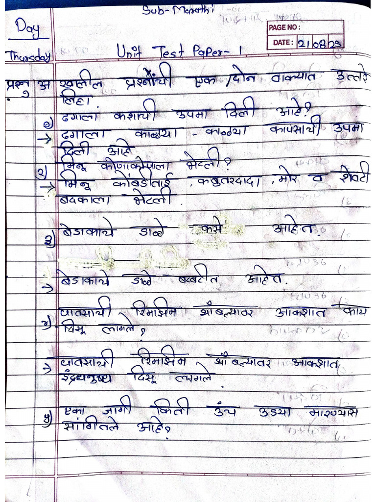 Unit Test Paper | PDF