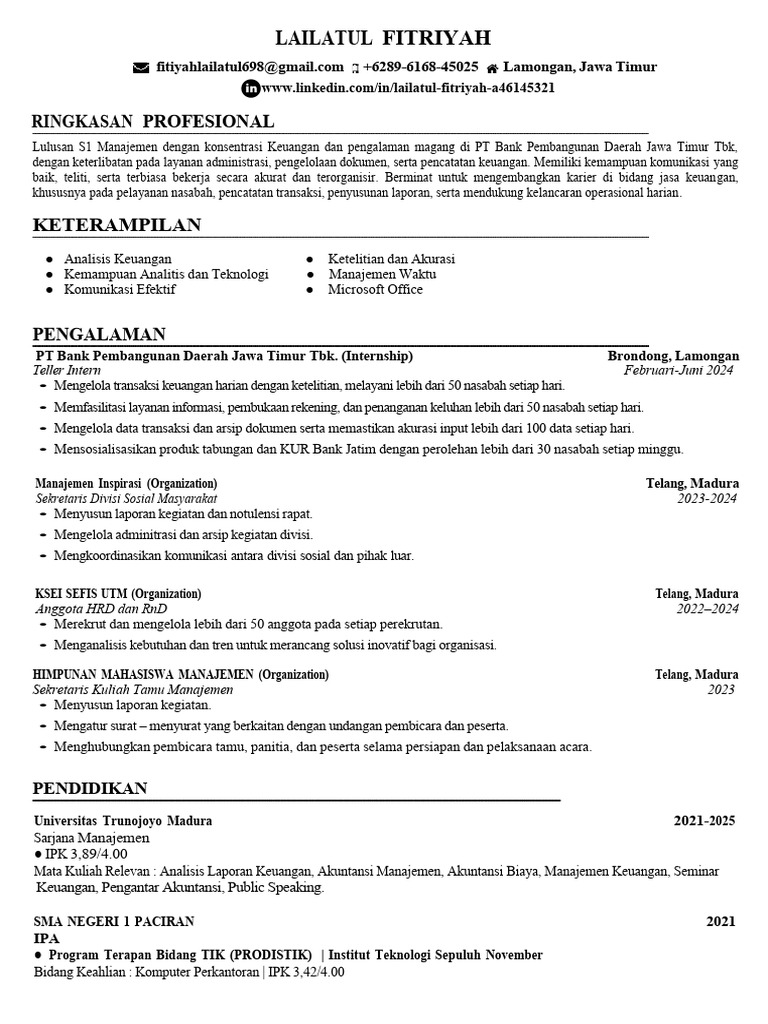 CV 2025 | PDF