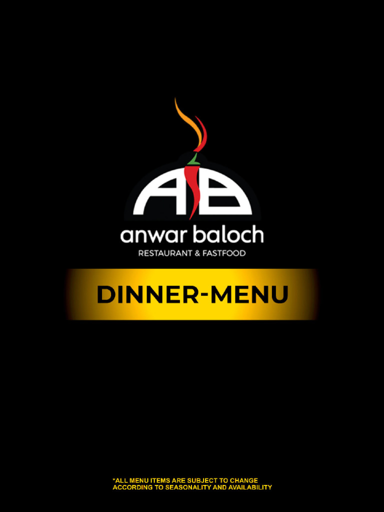 Dinner Menu | PDF