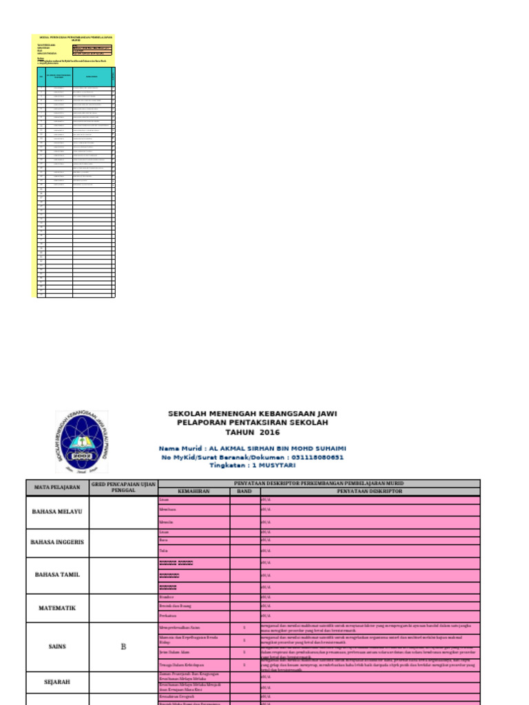 Modul Gabungan 1 - Musytari 2016 | PDF