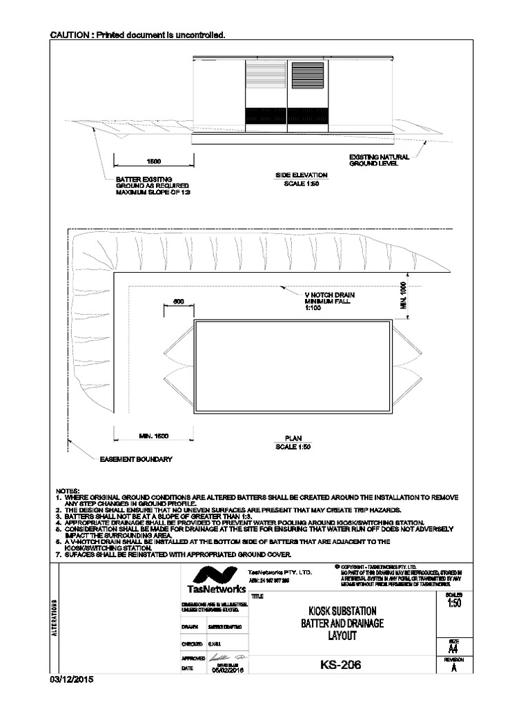 Kiosk Substation Drainage Layout Guide | PDF