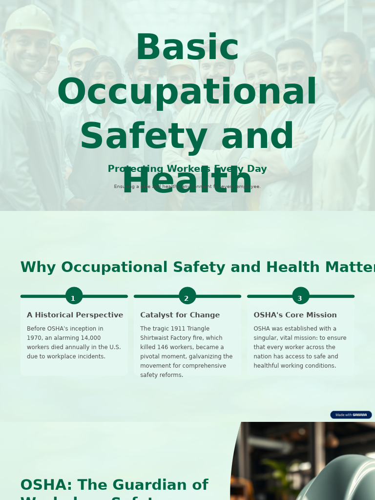 Basic Occupational Safety and Health | PDF | Occupational Safety And ...