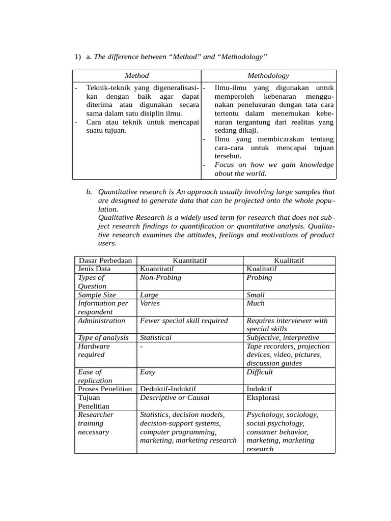Method vs. Methodology in Research | PDF | Time Series | Consumer Price ...