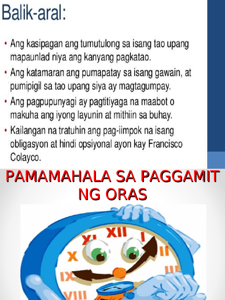 Pamamahala Sa Paggamit NG Oras | PDF