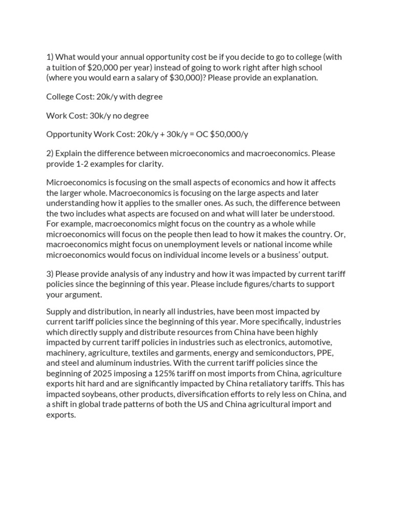 Homework 1, Intro To MicroE | PDF