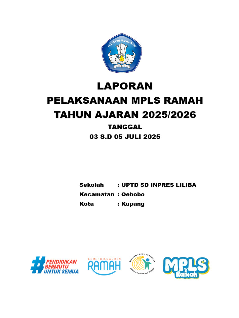 MPLS Ramah SD Inpres Liliba 2025/2026 | PDF