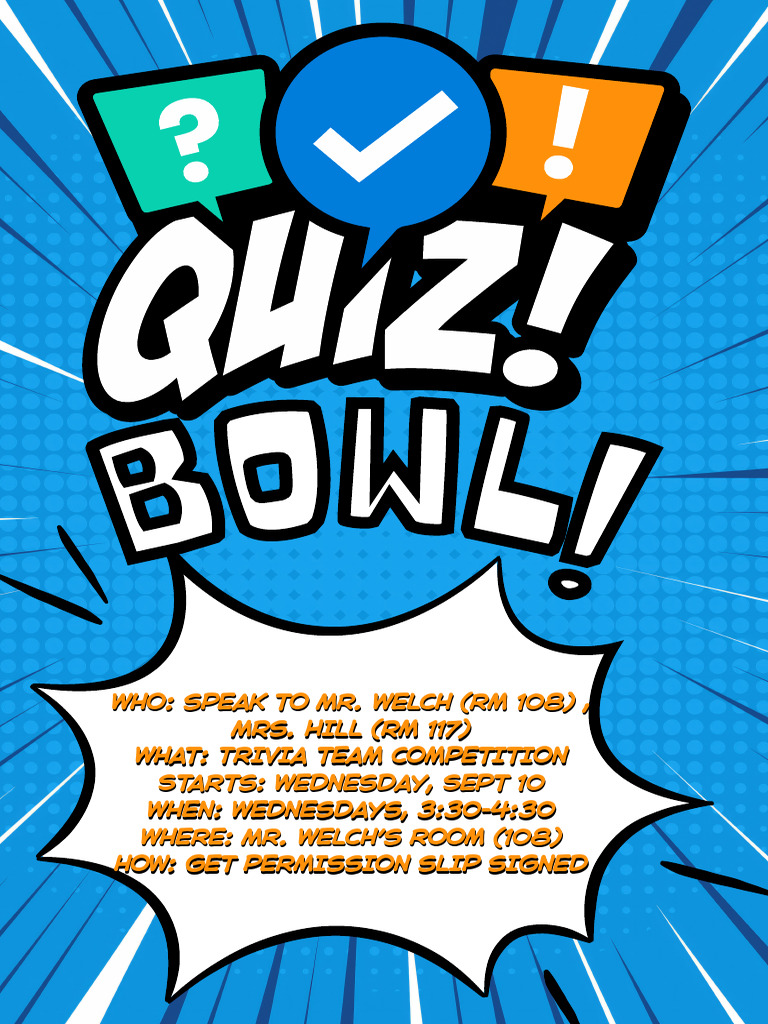 25-26 Quiz Bowl Poster | PDF