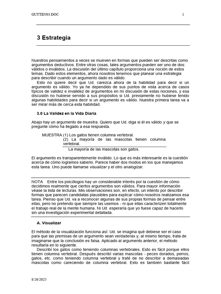 Guttenplan 03 | PDF | Argumento | Lógica