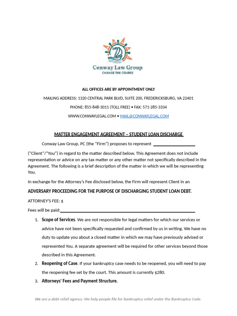 Student Loan Discharge MEA (Reopen Case) | PDF | Bankruptcy | Student ...