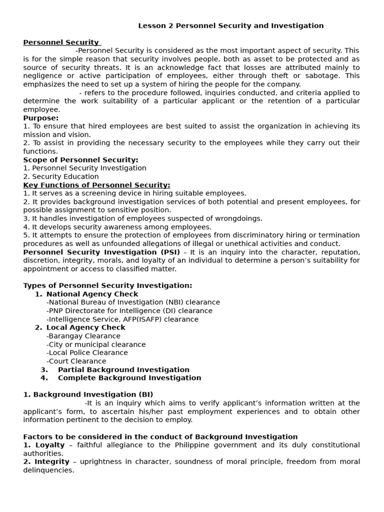 Module 2 Lesson 2 3 and 4 | PDF | Background Check