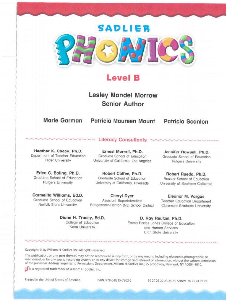 Sadlier Phonics B Book PDF | PDF