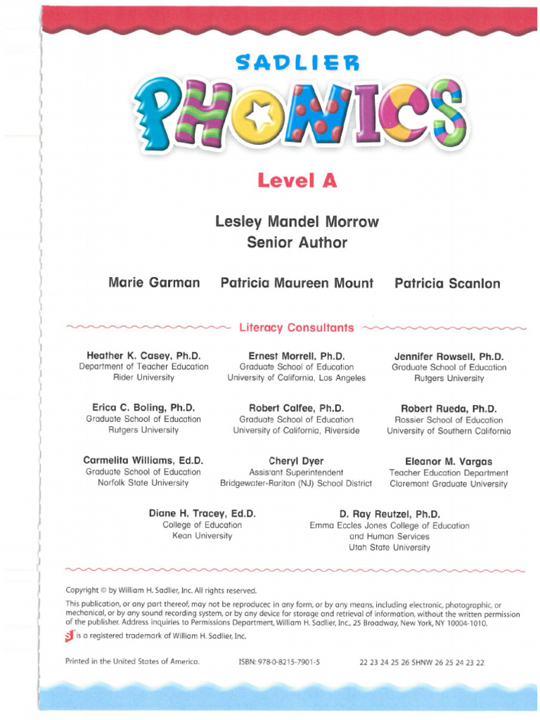 Sadlier Phonics A Book PDF | PDF