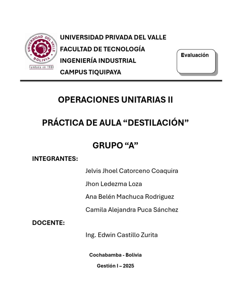 Cálculo de Destilación y Revoiler | PDF | Procesos Quimicos | Procesos ...