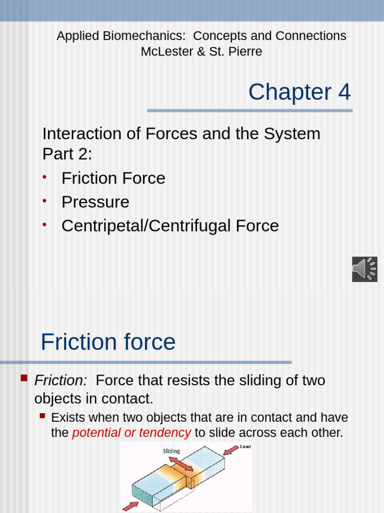 Understanding Friction Forces in Biomechanics | PDF | Friction | Force