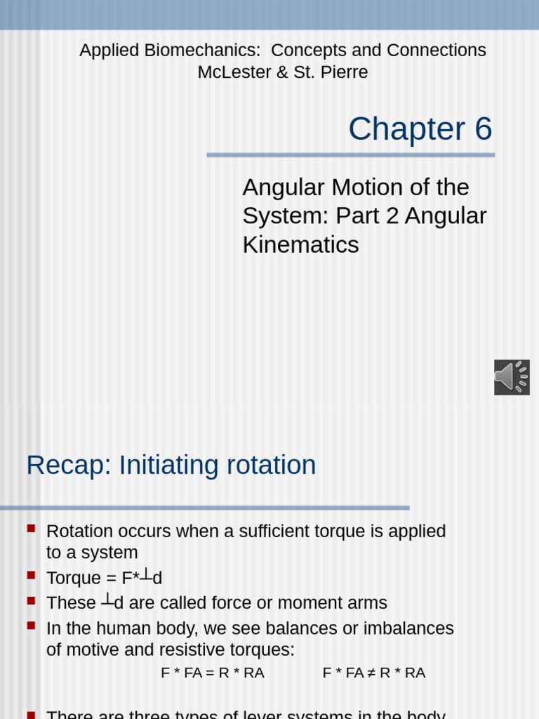 Chapter 6 - Angular Motion-Part 2 - Angular Kinematics - FA2022 | PDF | Rotation Around A Fixed ...