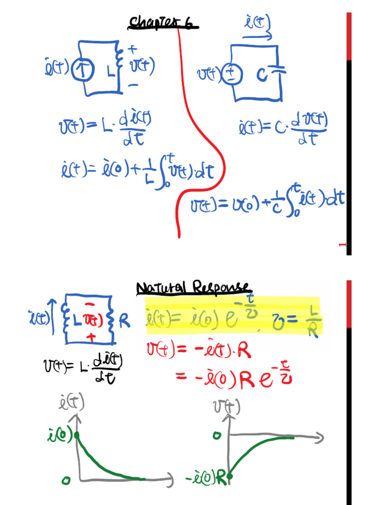 Ch08 Natural and Step Responses of RLC Circuits - 051425 | PDF ...