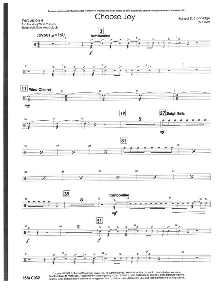 Percussion 4 - Choose Joy | PDF