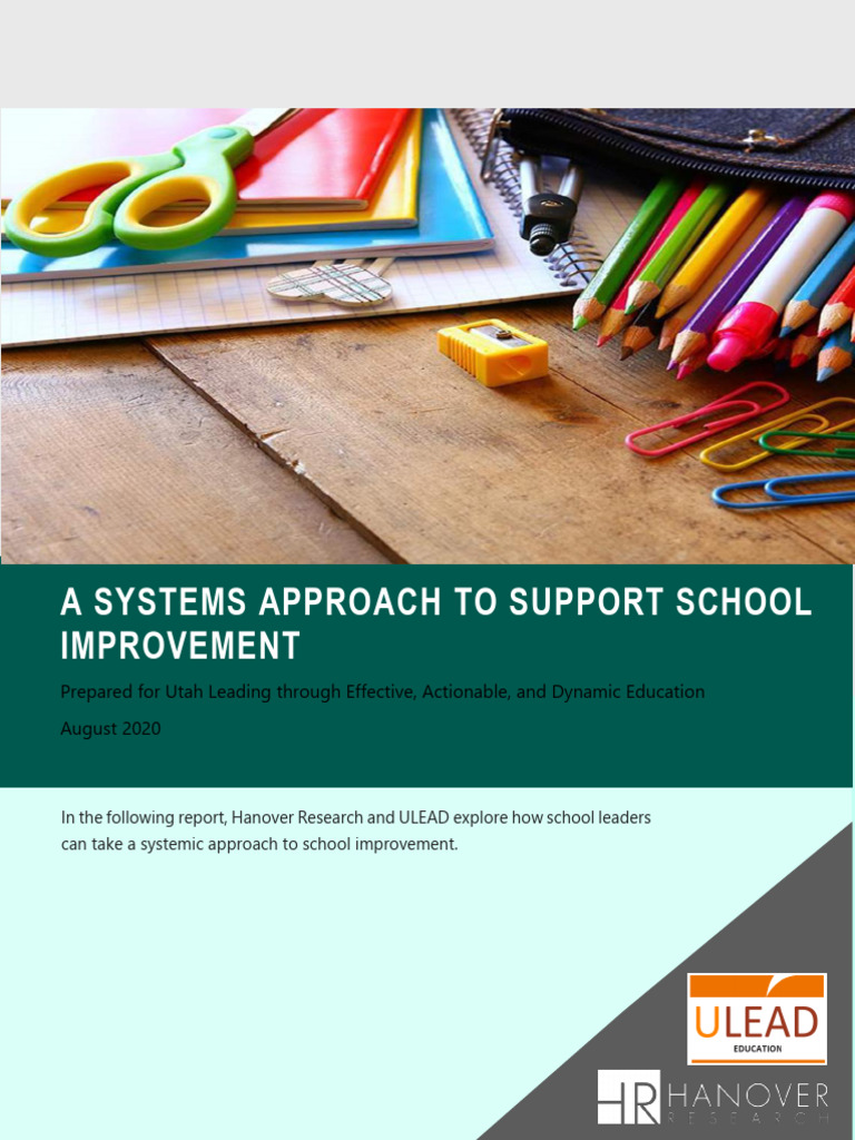 Systems Approach to School Improvement | PDF | System | Systems Theory