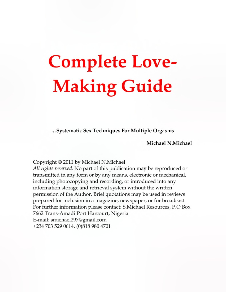 Complete Love-Making Guide | PDF