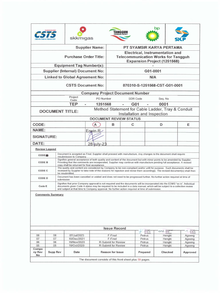 Method of Statement of HILTI X-BT (SKP) | PDF