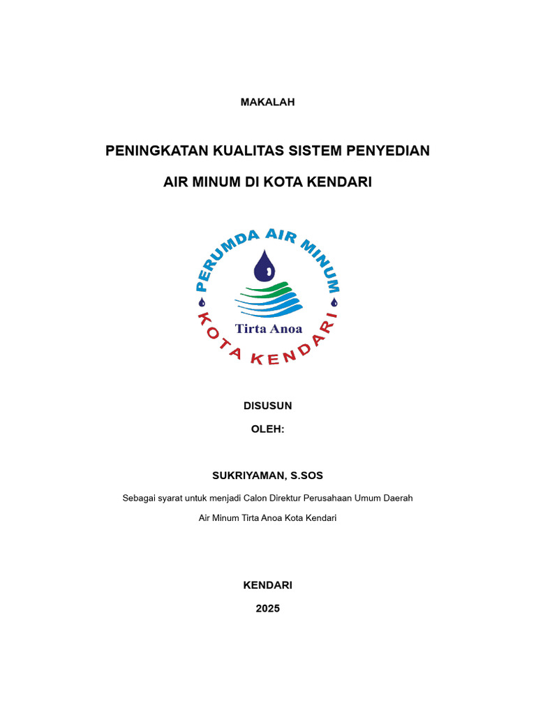 Contoh Tagihan PDAM Tirta Anoa | PDF