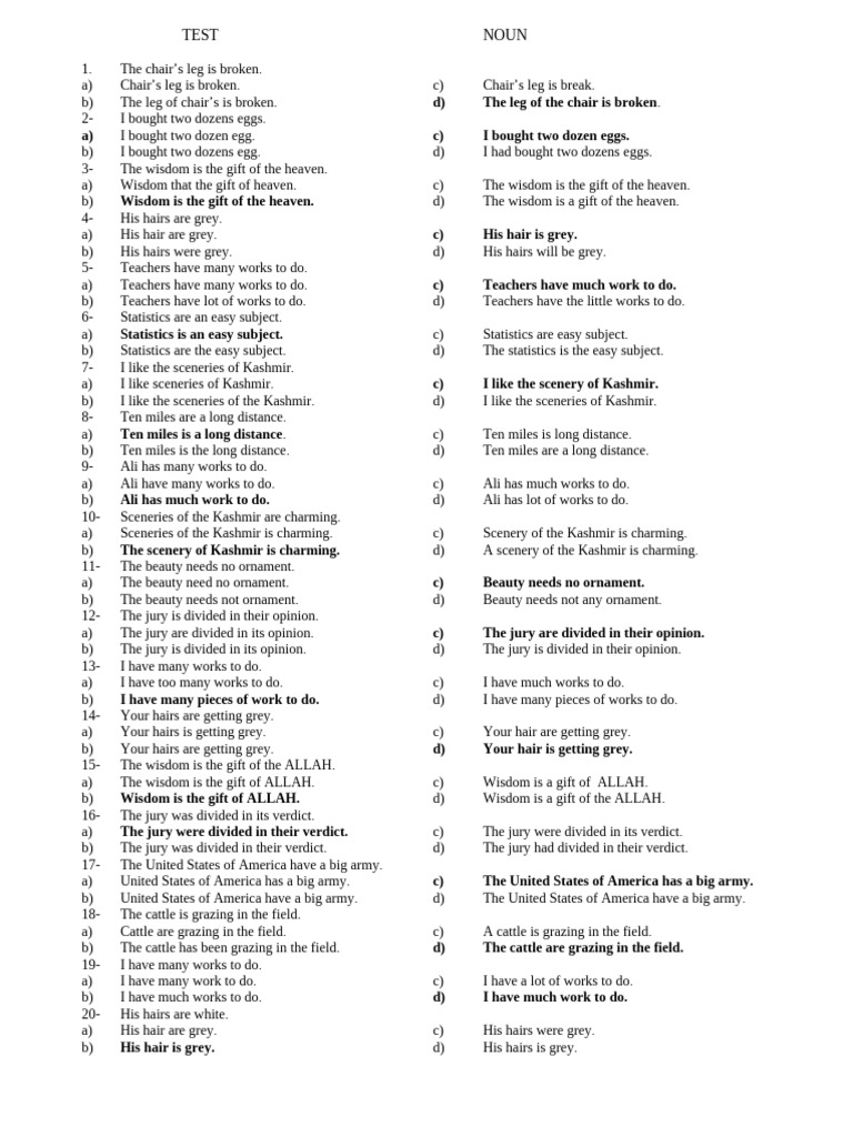 Revision Noun Correction Pdf