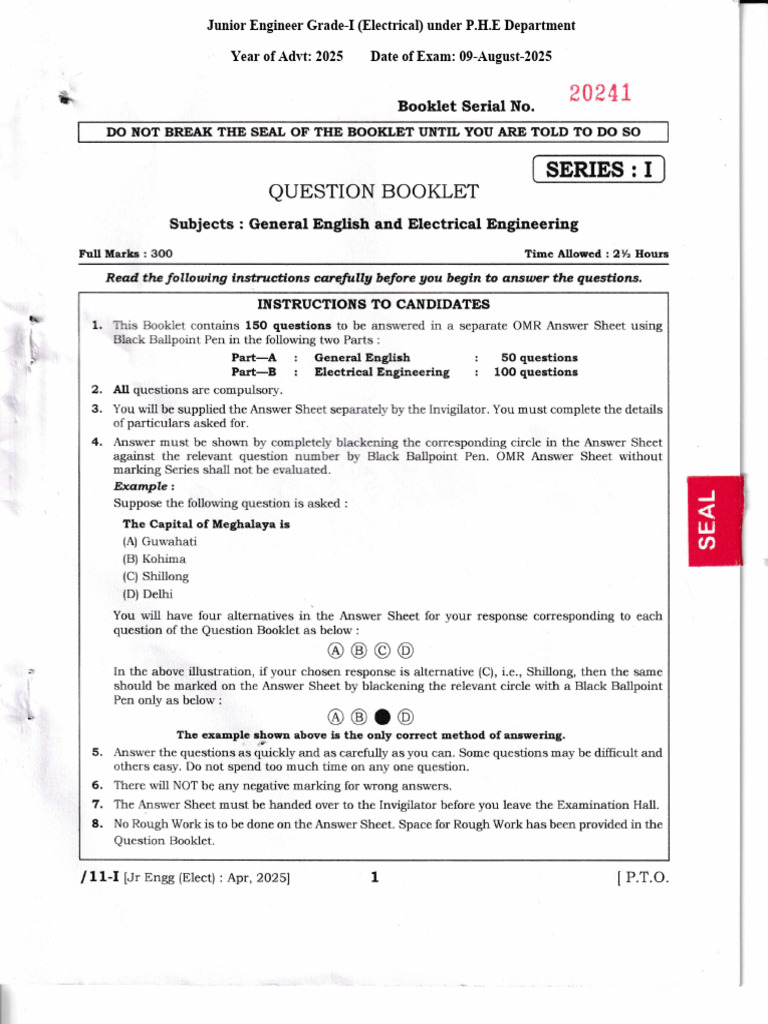 General English & Electrical Engineering Exam Guide | PDF | Electrical ...